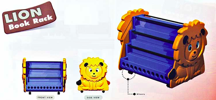 LION BOOK RACK - Oceanplastic