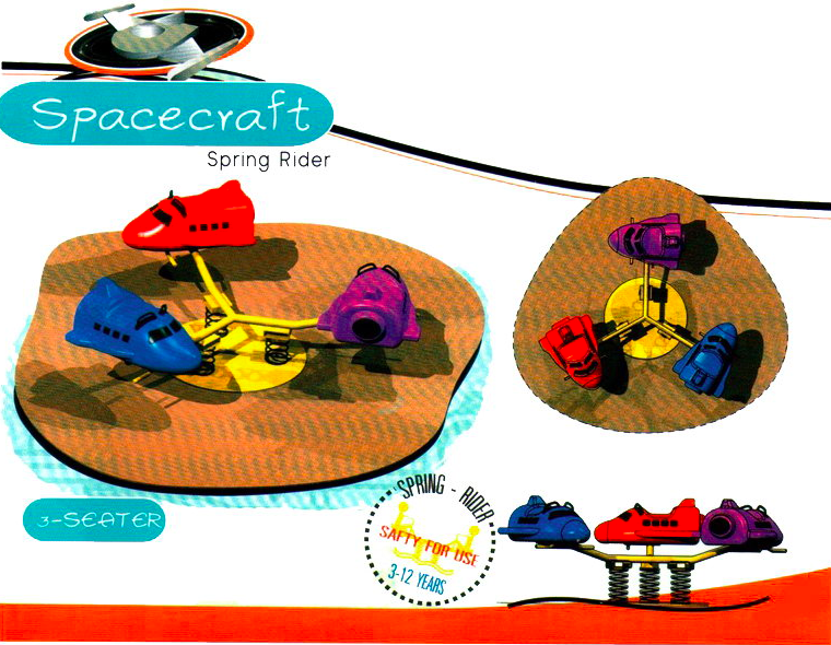 SPACECRAFT SPRING RIDER - Oceanplastic